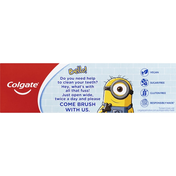 Colgate Kids Toothpaste Kids Minions 6+ Years Mint Gel 90g - OralCare